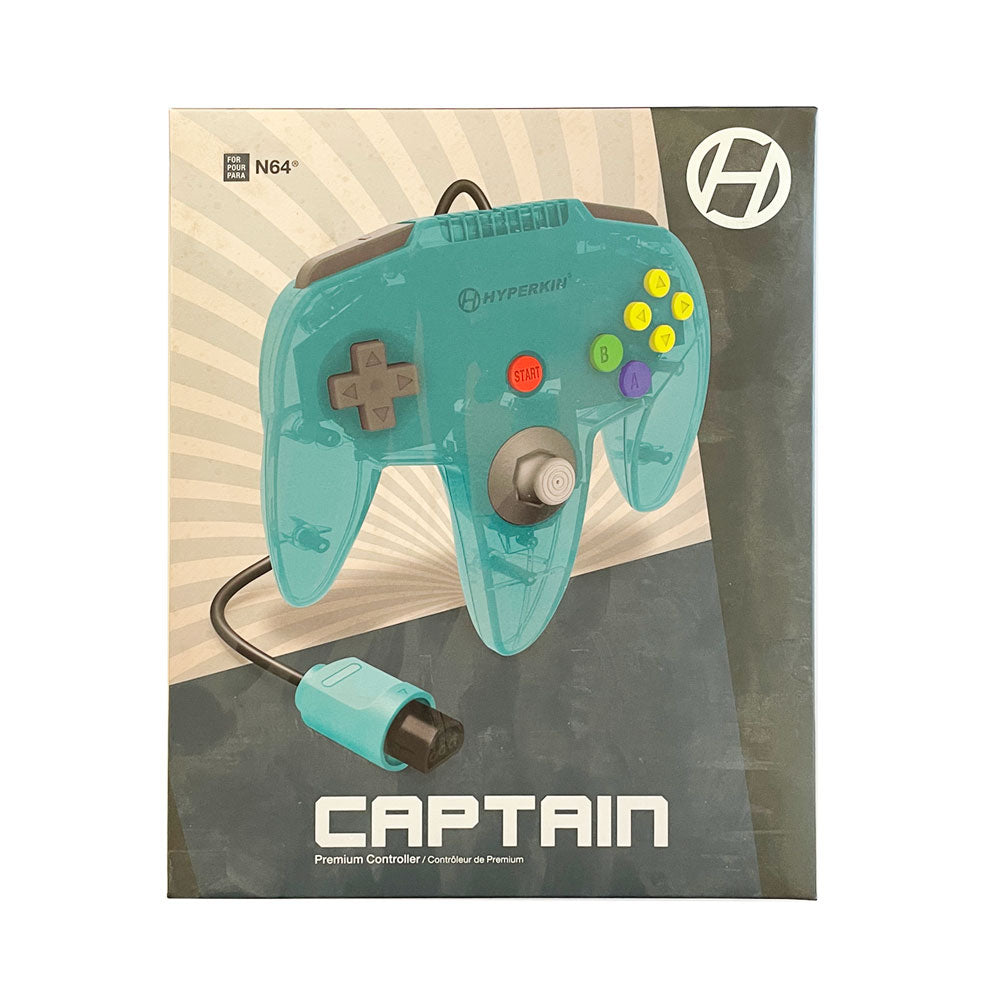 HYPERKIN "CAPTAIN" PREMIUM CONTROLLER FOR N64 - TURQUOISE – The Retro Room